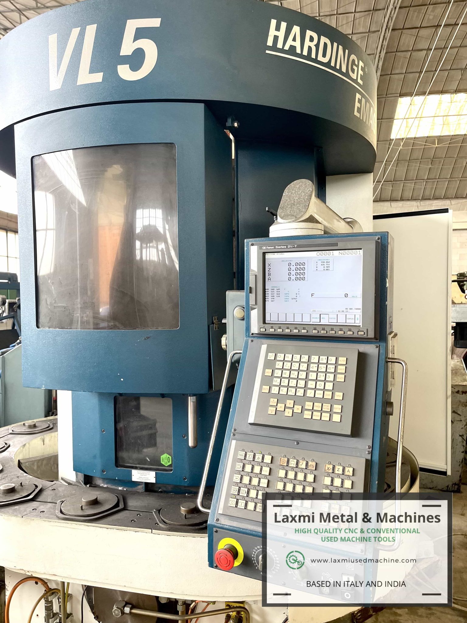 4 AXIS CNC VERTICAL TURNING CENTER, EMAG - VL5 - Laxmi Metal & Machines ...